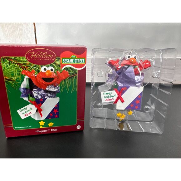 Sesame Street | Holiday | Sesame Street Surprise Elmo 203 Carlton Cards ...